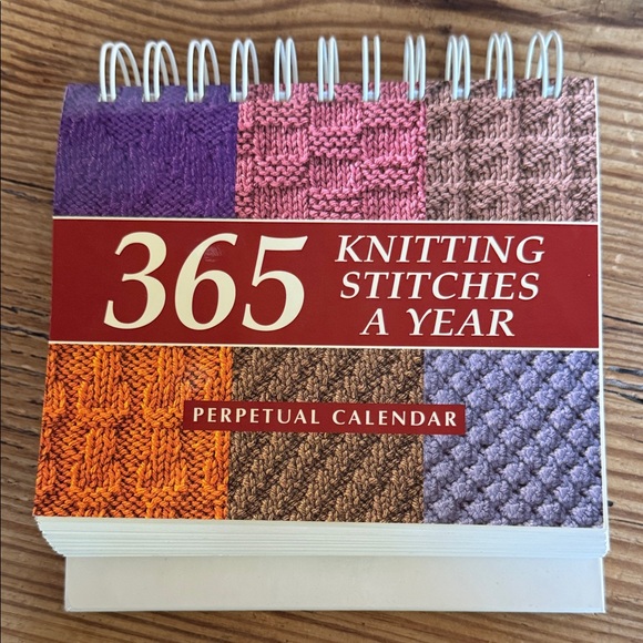 Art | 365 Knitting Stitches A Year Perpetual Calendar | Poshmark